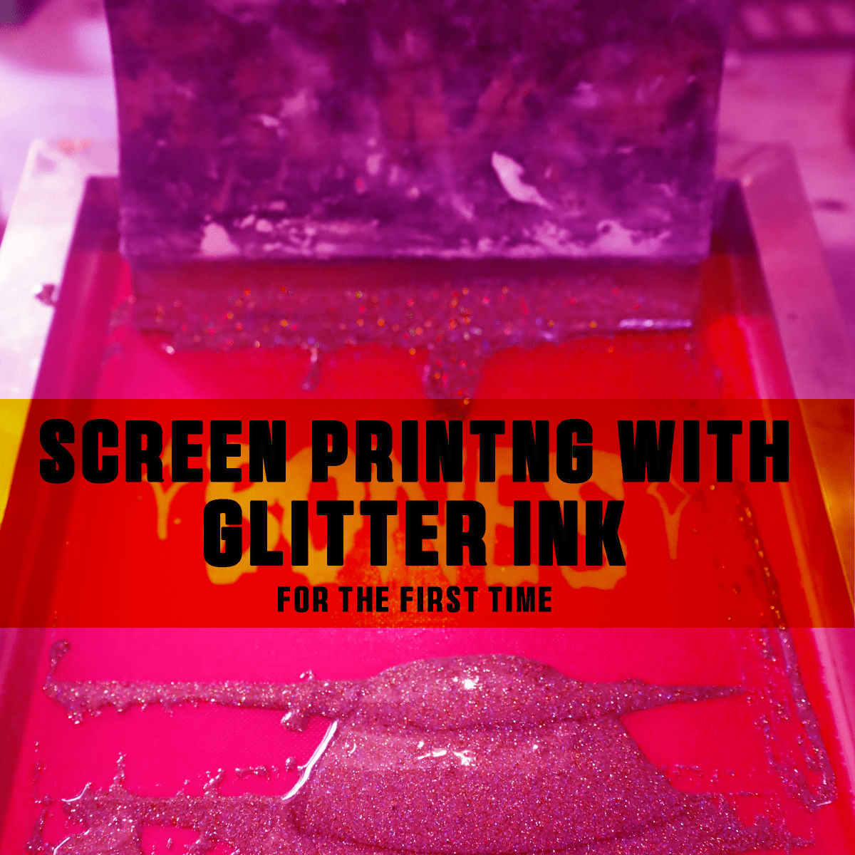 Screen Printing with Glitter Ink . – Creative Blog and Shop